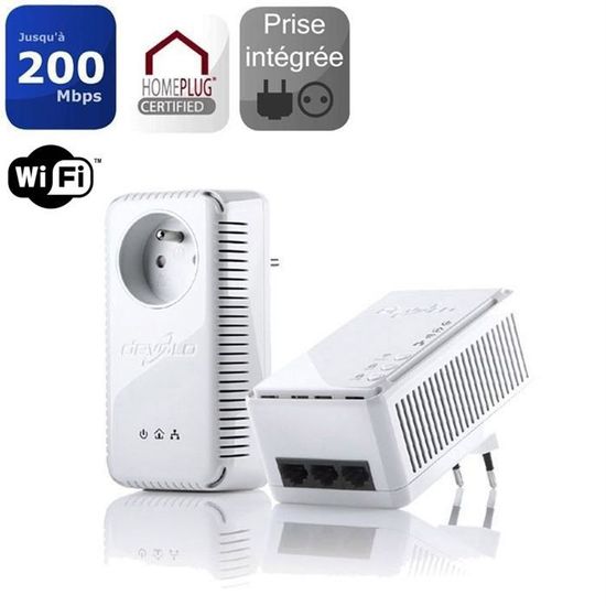 Devolo CPL WiFi 200Mbps avec LAN et prise - Cdiscount Informatique