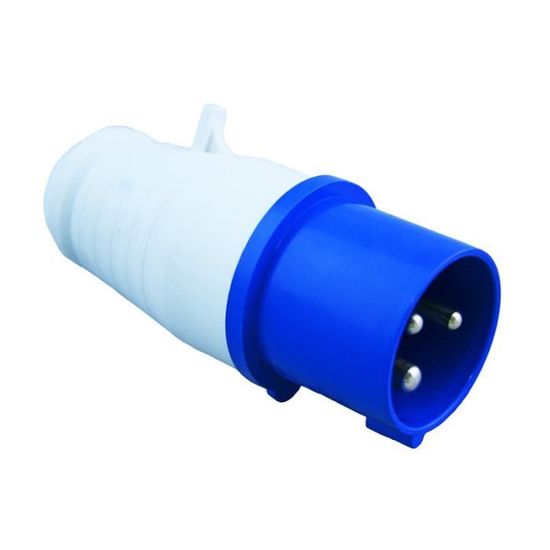 Prise - GENERIQUE - P17 mâle 230V - 16A - Extérieur - Prêt à poser ...