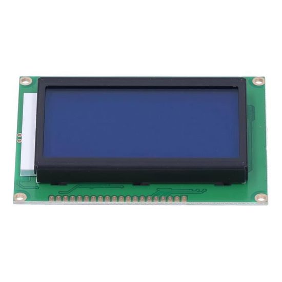 Écran d'Affichage Bleu HURRISE LCD12864 - Interface Série/Microprocesseur - Affichage de Données ...