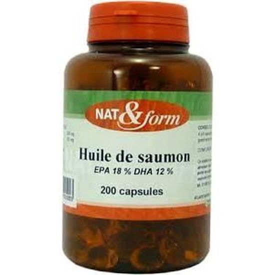 Nat & Form Original Huile Saumon 200 capsules - Cdiscount Au quotidien