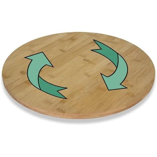 Plateau tournant eambou certifié FSC extra large - 40 cm - Plateau ...