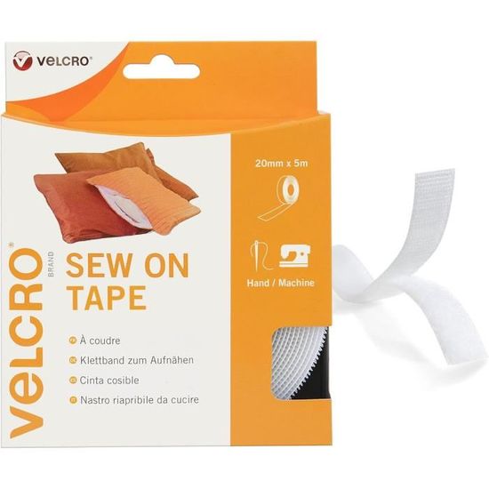 Velcro Marque, Ruban Adhésif À Coudre Auto-Agrippant Pour Tissu, À ...