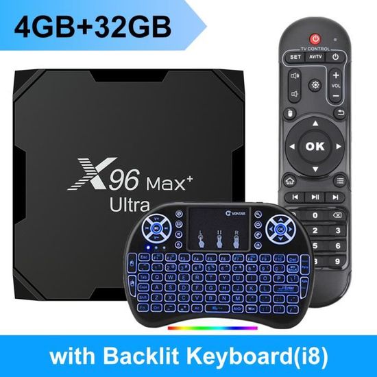 4gb 32gb I8 2022 X96Max Plus Ultra TV Box Android 11 Amlogic S905X4 go TV Box AV1 8K Wifi BT X96 ...