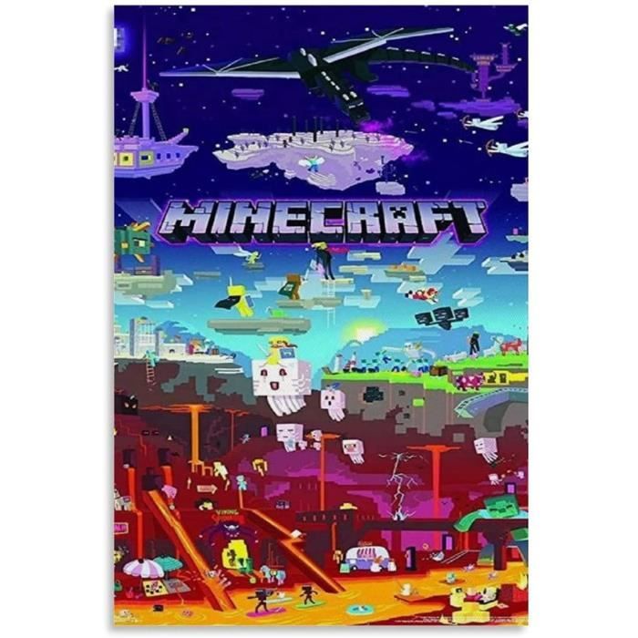 SLIQ Poster deacutecoratif Minecraft World Beyond 30 x 45 cm[7255 ...