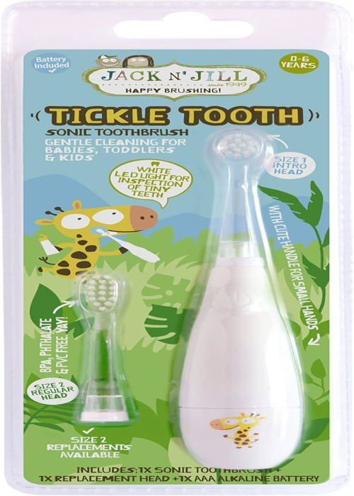 Jack N’Jill Kids Tickle Tooth Brosse À Dents Électrique Sonique Et Tête ...