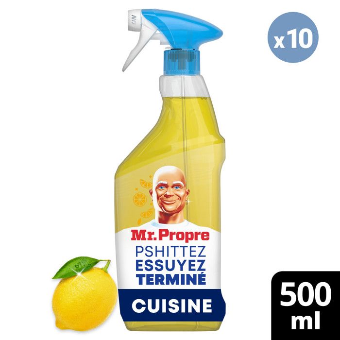 PACK M. PROPRE SPRAY FLASH PROPRETÉ KITCHEN LEMON 500ML - Cdiscount Au ...