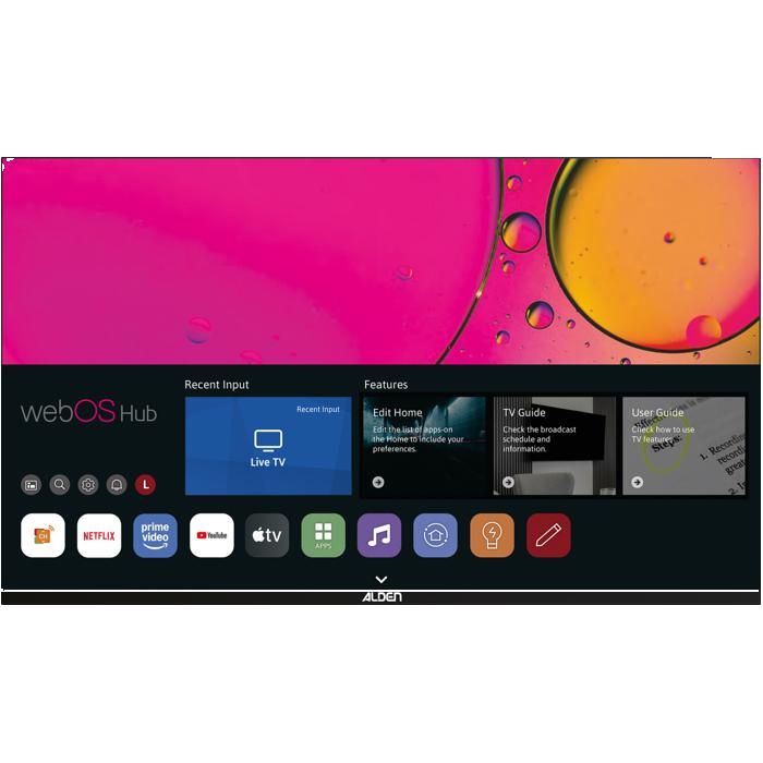 ALDEN Téléviseur SMART WebOS TV FullHD ALDEN 22'' Slim Frame ...