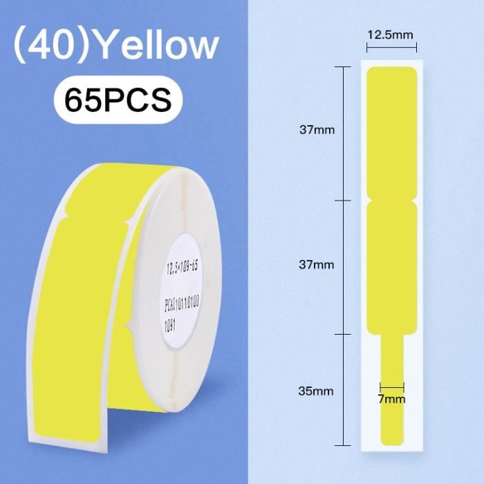 D-40-Jaune-Niimbot-Mini autocollant de câble thermique d'imprimante portable intelligente ...