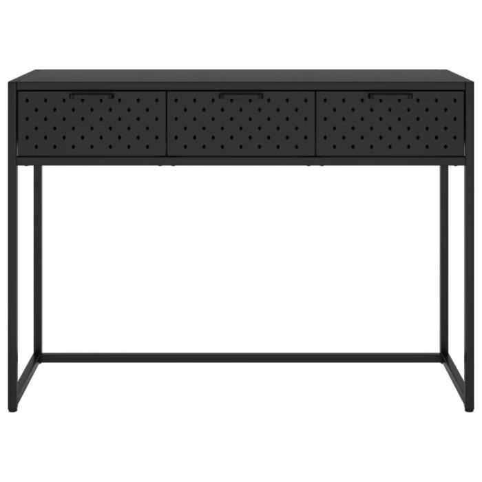 AKOZON Table console Noir 106x35x75 cm Acier - AKO7867916995003 ...