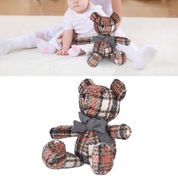 Drfeify Jouet d’ours doux Poupée ours de dessin animé 11,81 pouces, jouet en peluche doux avec ...