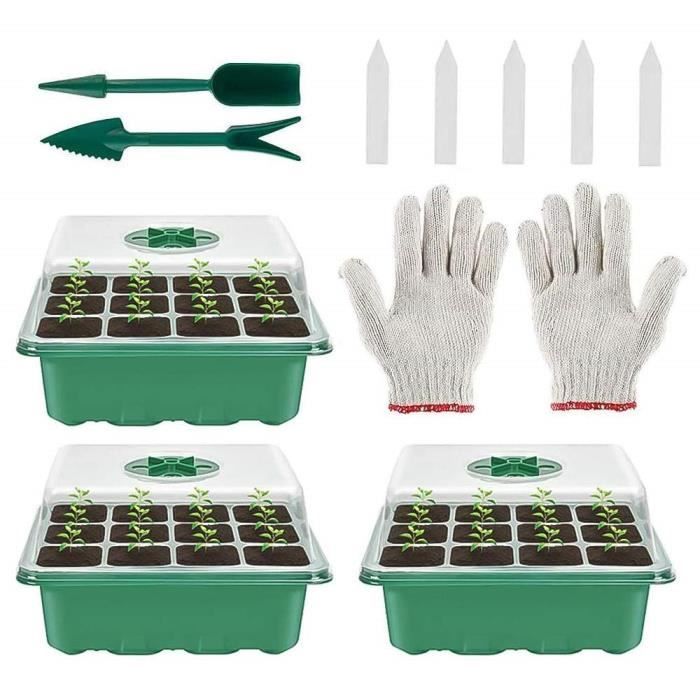 Mini boîte de semis de serre ensemble plaque de propagation en ...