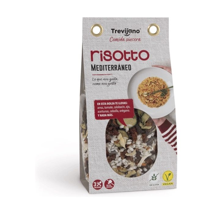 TREVIJANO - Risotto méditerranéen végétalien sans gluten 280 g ...