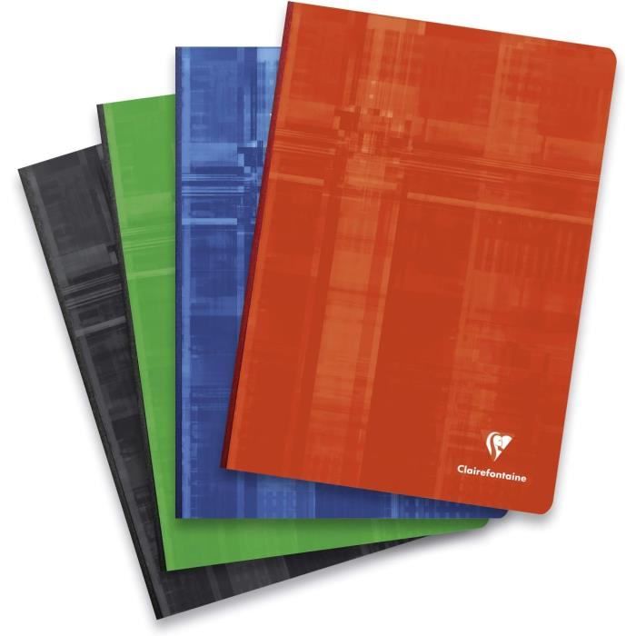 9121C Un Cahier Brochure Dos Toilé - A4 21X29,7 Cm - 144 Pages Grands ...