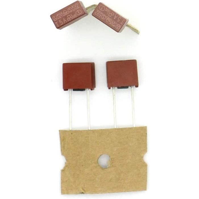 2x Fusible 392 rectangulaire 5A - T5A - 250v - Temporisé - 22fus037[547 ...