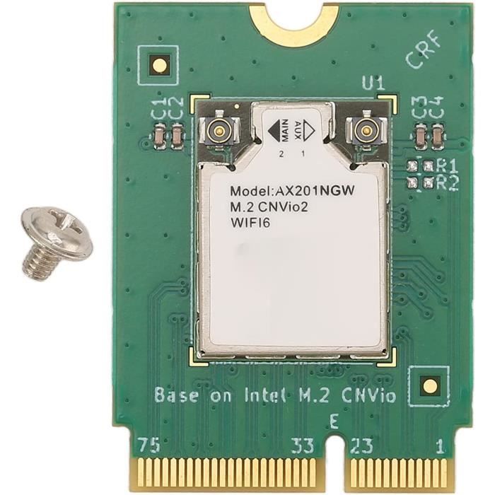 Module Adaptateur WiFi 6, Carte sans Fil WiFi 6 Double Bande Mini Carte ...