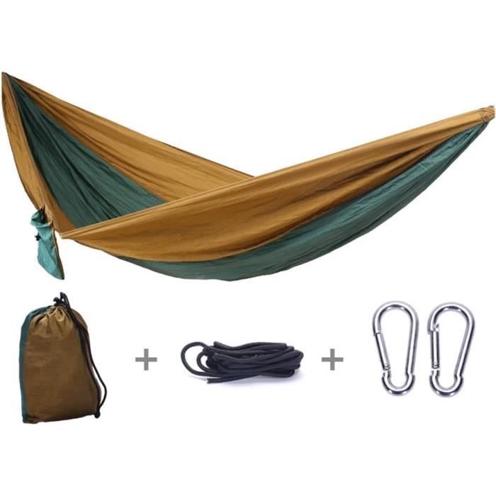 Hamac Double en Nylon pour Jardin et Terrasse - Vert - Poids jusqu'à ...
