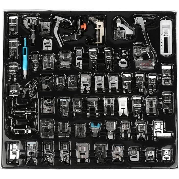 Kit D'Accessoires Pour Machine À Coudre Multifonctionnelle 62 Pièces ...