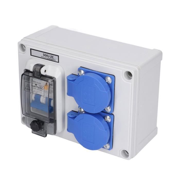 Prise murale - CIKONIELF - SGKJ-2C - Prise double - ABS - Blanc ...