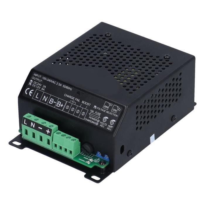 Chargeur de batterie - CIKONIELF - LBC2403-1206B - 12V/24V - Charge automatique - Sécurité ...