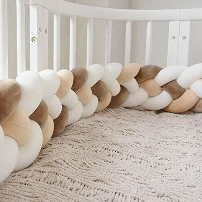 Tour de Lit 3M Bébé Coussin Serpent Velours Berceau Pare-chocs Tressé ...