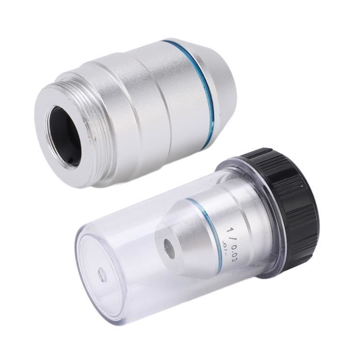 Lentille d'objectif de microscope 1X objectif de microscope objectif ...