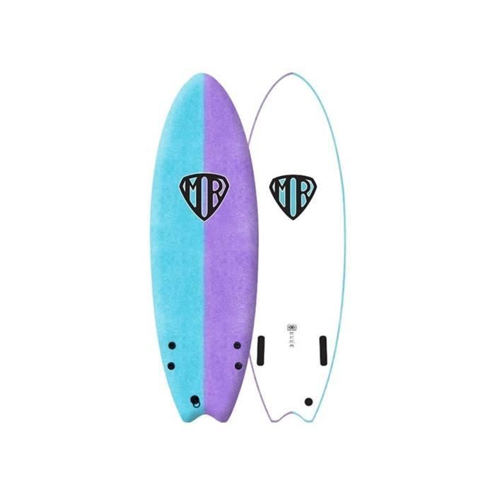 Planche de Surf mousse EZI MR Spray Violet 6´6 6'6 - Cdiscount Sport
