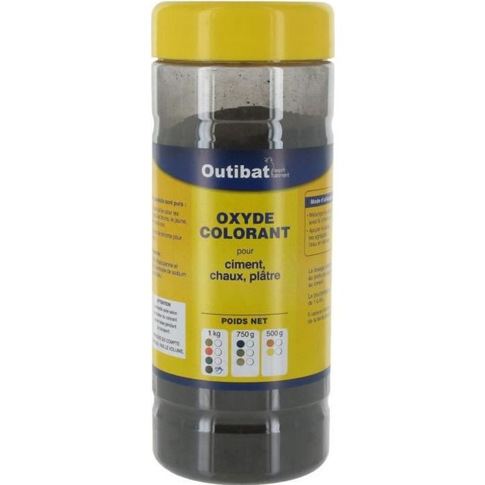 Colorant ciment synthétique Outibat Noir 1000g - Cdiscount Bricolage