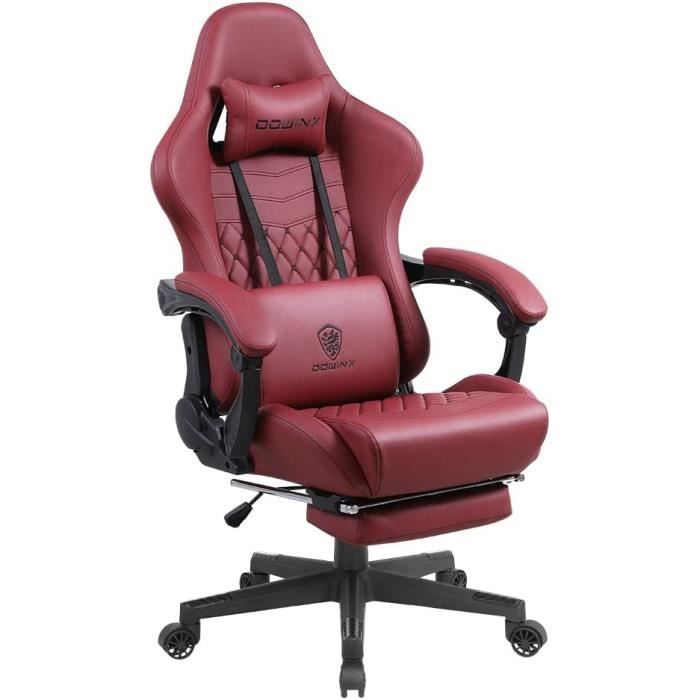 Chaise Gaming Réglable Fauteuil De Bureau Game Pc Avec Repose Pieds ...