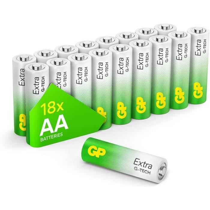Piles Aa - Lot De 20 Piles | Extra | Batteries Alcalines Aa Lr6 1,5V ...