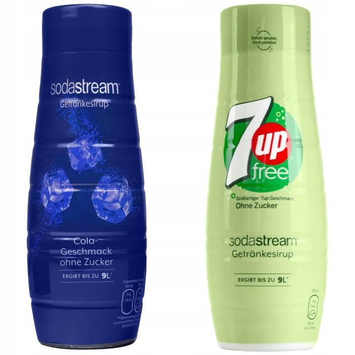 Sirop boisson gazeuse - Sodastream - Cola Zero et 7UP Zero 440ml ...