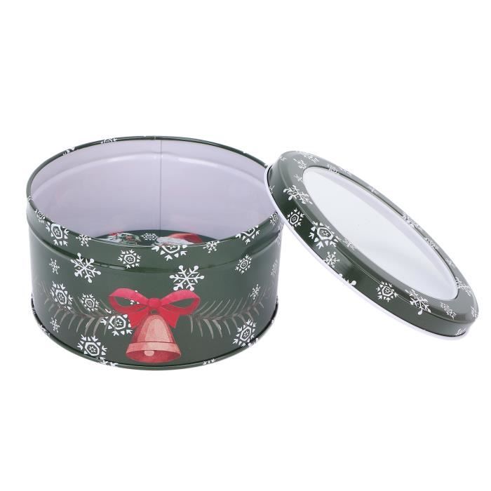 Sonew Boîte en fer blanc de stockage Boîte en fer blanc de Noël Boîte ...