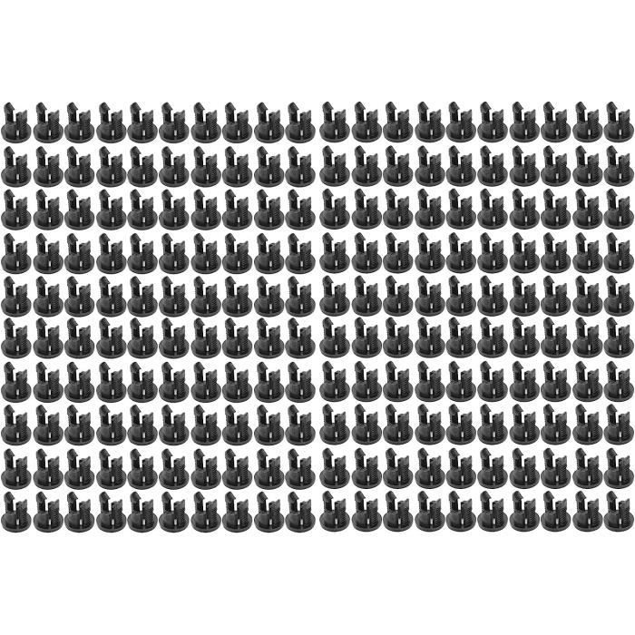 200 Pièces En Plastique Noir 3Mm Support Led Supports De Montage De ...