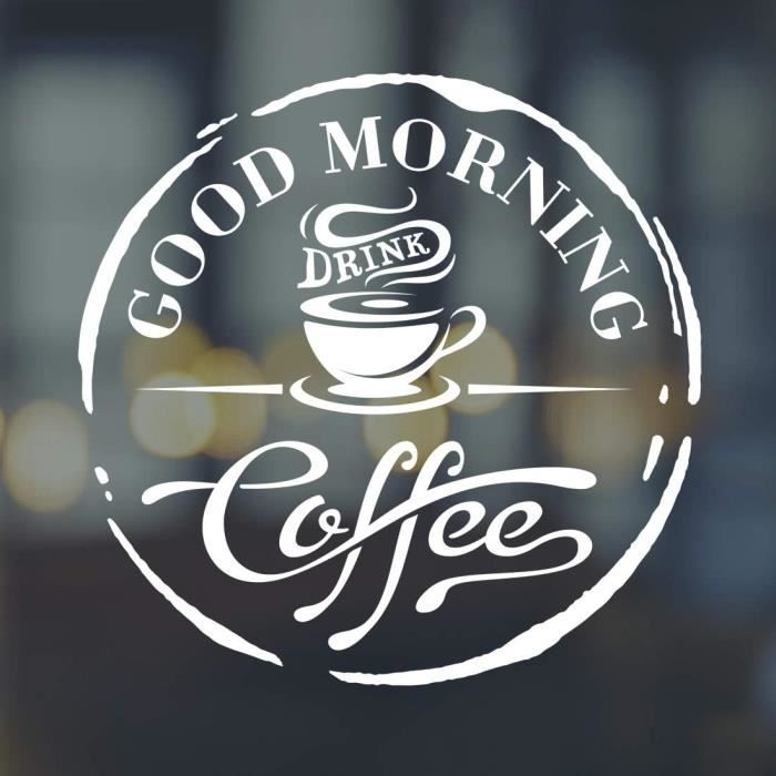 Sticker Mural En Vinyle Pour Fenêtre Avec Inscription « Good Morning ...