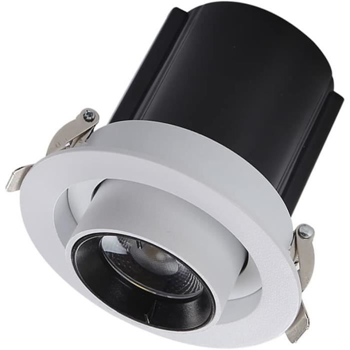 Led Cob Spots Plafonnier Rotatif Rétractable Spot Encastré Pour Salon ...