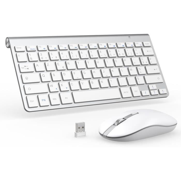 Ensemble Clavier Et Souris Sans Fil,Claiver Azerty Français, Pack ...