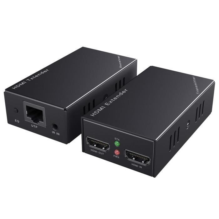 Hdmi Extender Rj45 Over Ethernet Prolonger 50M-165Ft Cat5E-Cat6 -Cat 7 ...