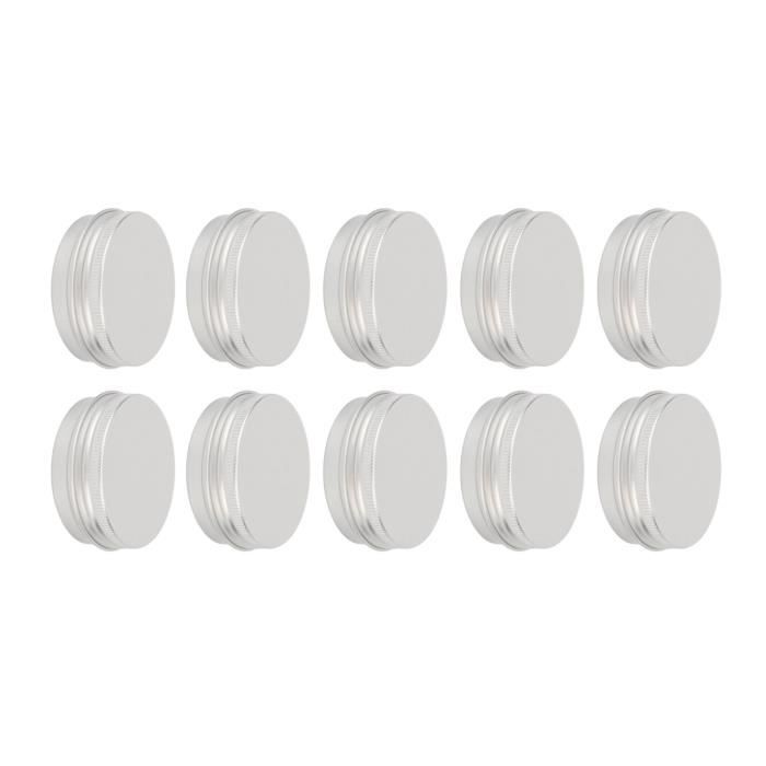 VGEBY pot rond en aluminium 10 pièces pot en aluminium Portable rond en ...
