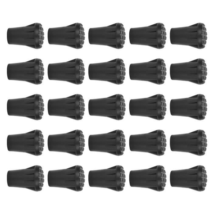 VINGVO Embouts en caoutchouc pour bâtons de marche 25pcs/pack Embouts ...