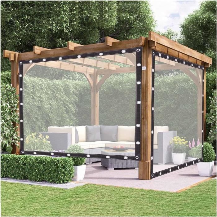 Rideaux imperméables d'extérieur - YSTP - 2x3m - PE - isolation thermique - Cdiscount Jardin