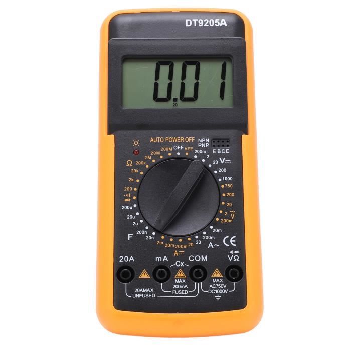 Zerone multimètre numérique Testeur électrique multifonctionnel de ...