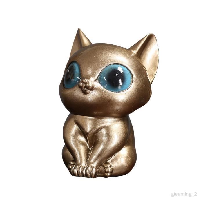 Statue Chaton Figurine Résine Chat Sculpture Mignon Collection Animal ...