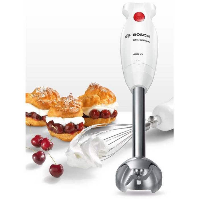Mixeur à main Bosch CleverMixx MSM24500 400W blanc-rouge - Cdiscount ...