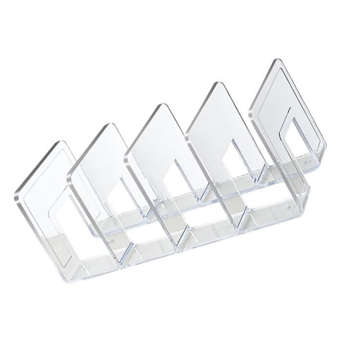 Support Livres - SALUTUYA - Acrylique Transparent - 4 Compartiments ...