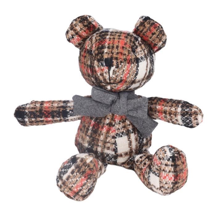 Drfeify Jouet d’ours doux Poupée ours de dessin animé 11,81 pouces, jouet en peluche doux avec ...