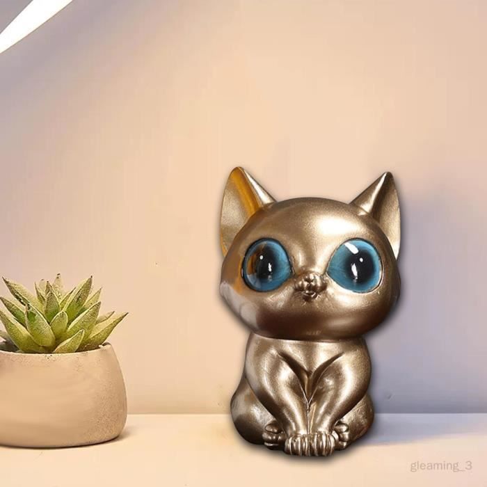 Statue Chaton Figurine Résine Chat Sculpture Mignon Collection Animal ...