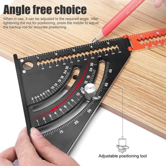Equerre Menuisier Metal, Multifonction Équerre Menuisier Triangle ...