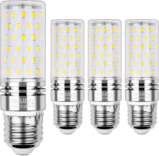 LED Ampoule Mas 15W 120W quivalent Ampoules Incandescence 4000K Blanc Neutre 1700LM E27 Edison ...