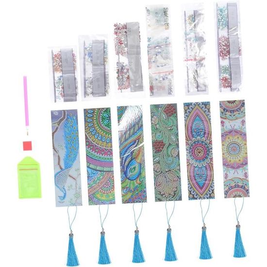 6 Ensembles Signet Broderie Ensemble Fleurs Décoratives 5D Bricolage ...