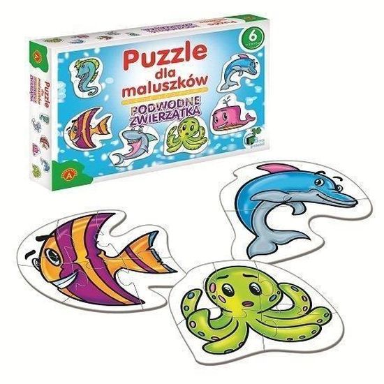 PUZZLE 2 PIECES - 6 PUZZLES - ANIMAUX MARINS ALEXANDER X1932 ...
