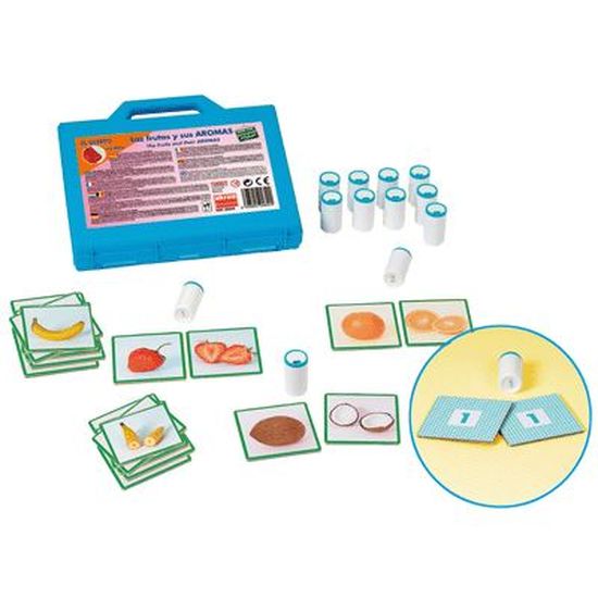 Jeu éducatif - Loto des odeurs de fruits - 12 capsules - 24 images ...